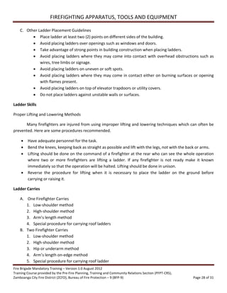 competency training fire brigade trainee guide module 1-5 | PDF