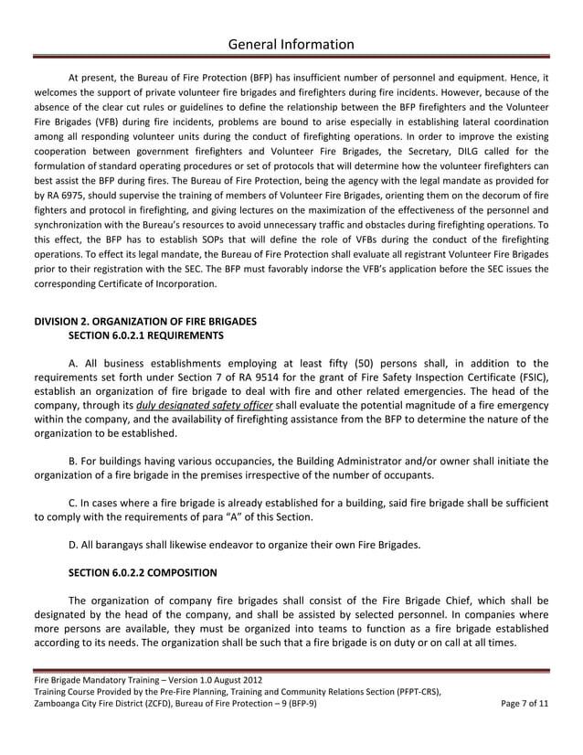 competency training fire brigade trainee guide module 1-5 | PDF