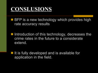 Bfp final presentation | PPT | Brain and Nervous System Disorders | Diseases and Conditions