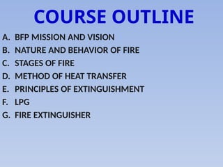 The Bureau of Fire Protection (BFP) Fire Safety Seminar | PPTX