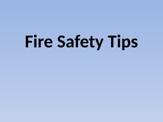 The Bureau of Fire Protection (BFP) Fire Safety Seminar | PPTX