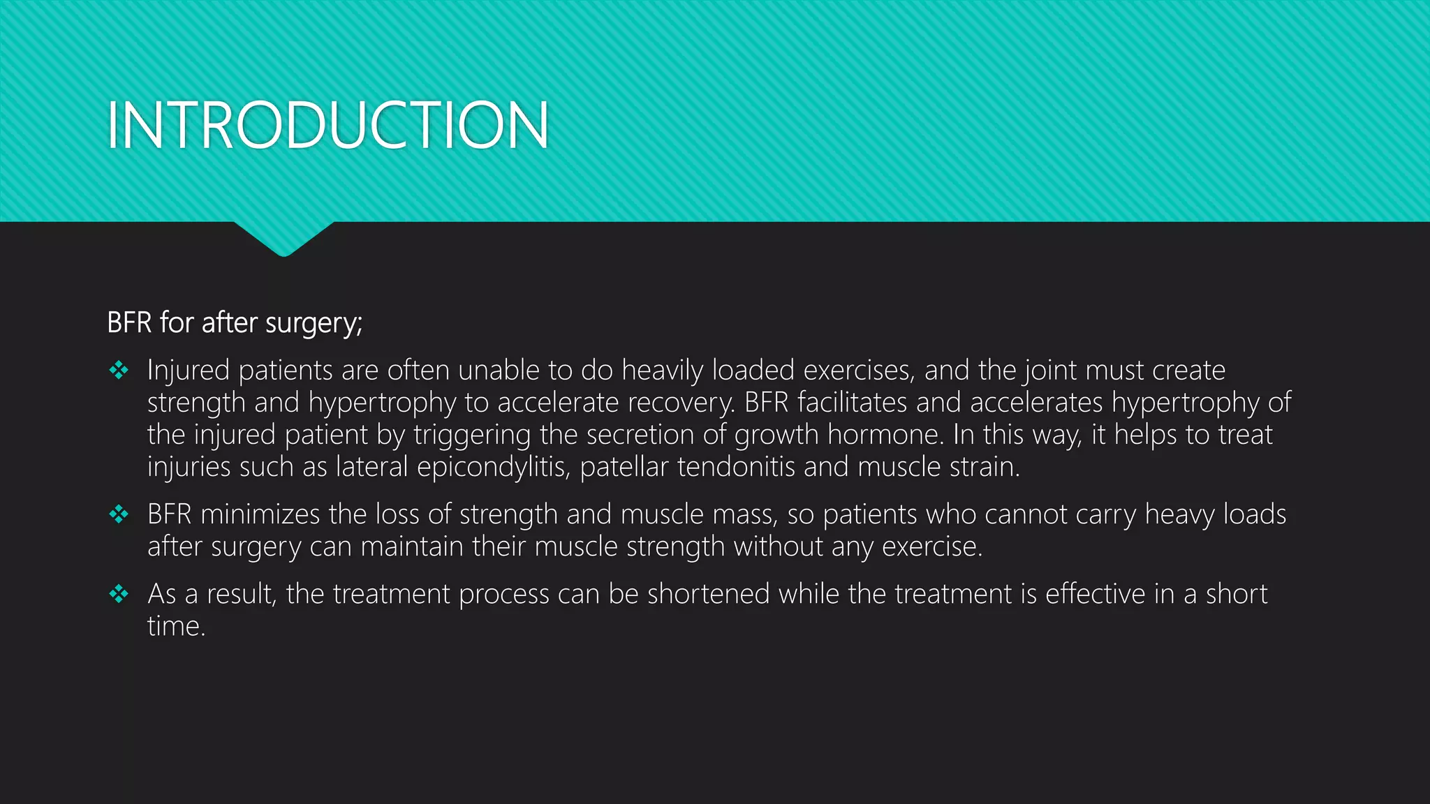 Blood Flow Restriction and the Delfi machine | PPTX