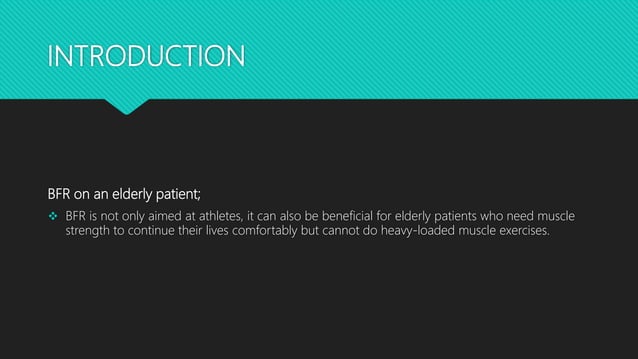 Blood Flow Restriction and the Delfi machine | PPT