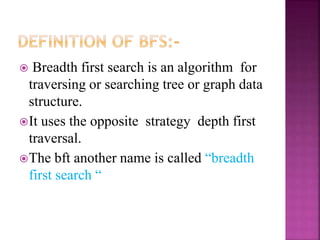 breadth first search | PPT