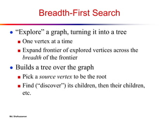 Graph Algorithms: Breadth-First Search (BFS) | PPTX