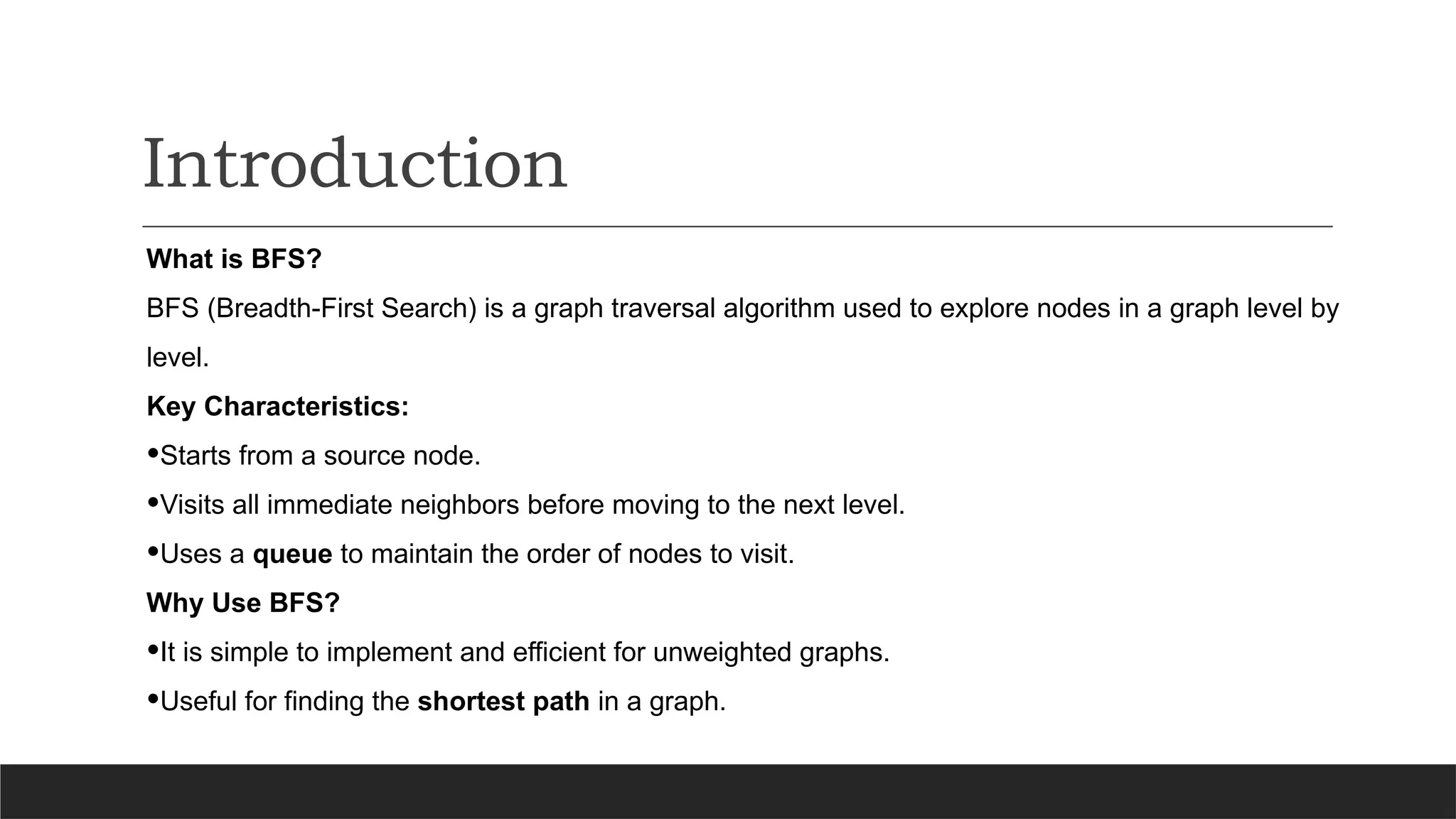 Breath first search Traversal algorithm DSA .pptx