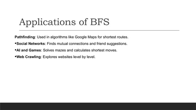 Breath first search Traversal algorithm DSA .pptx