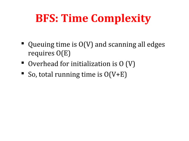 Breadth first search and depth first search | PPT