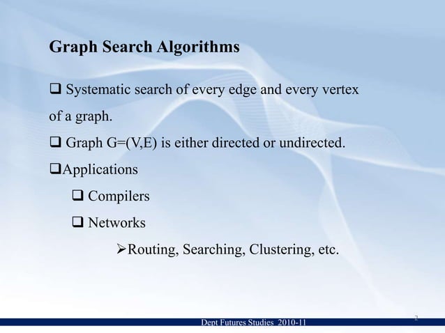 Graph Traversal Algorithm | PPT