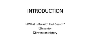 Bfs algorithm & its application | PPTX | Search | Internet