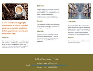 BFS Commodities Management Solution | PDF