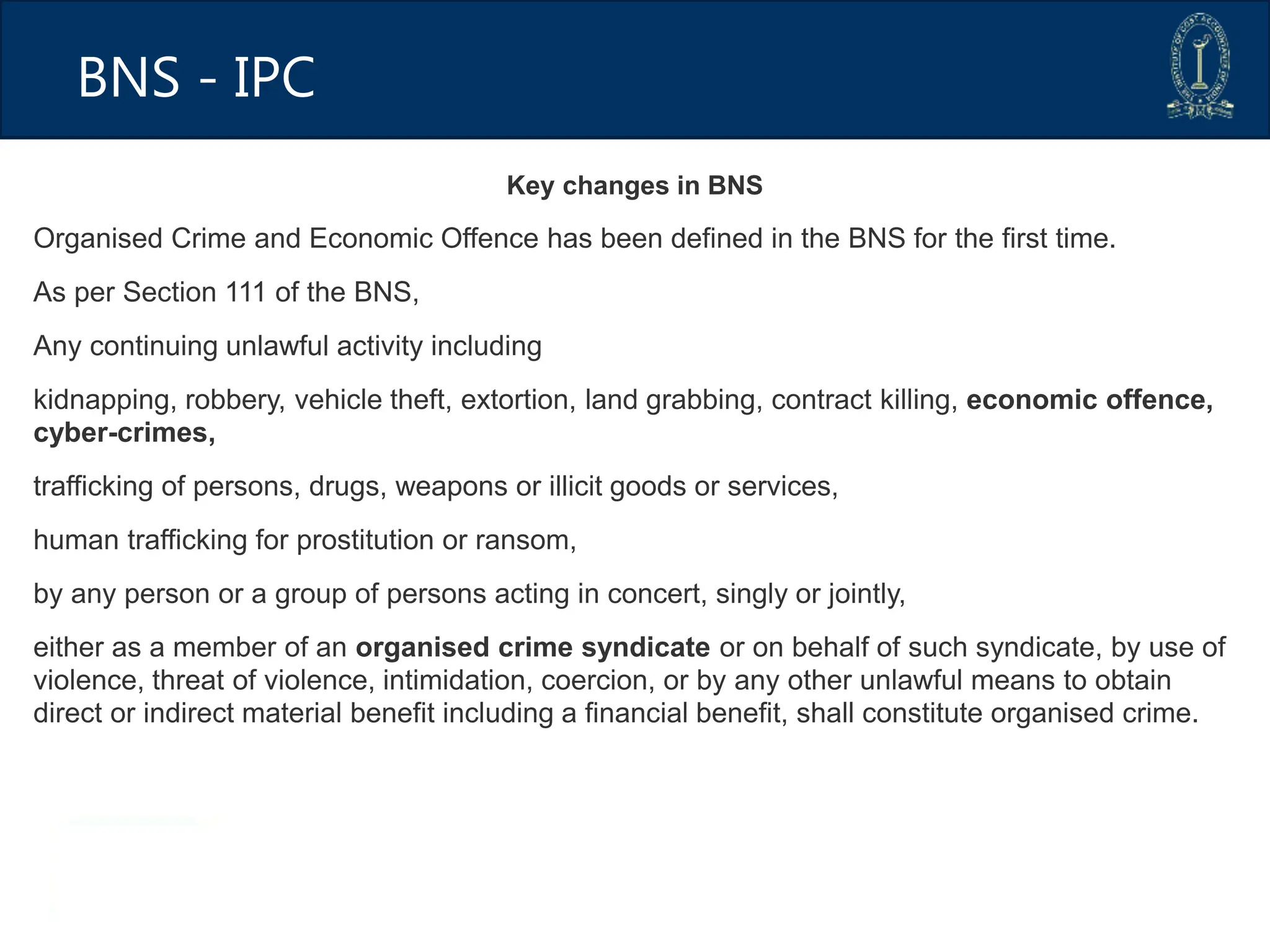 Comparative analysis of ipc and bharitye Naya sahinta | PPTX