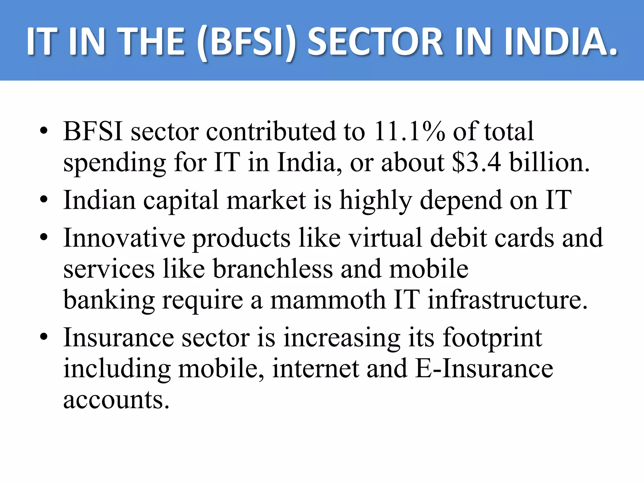Bfsi sector | PPTX