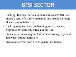 Bfsi sector | PPTX