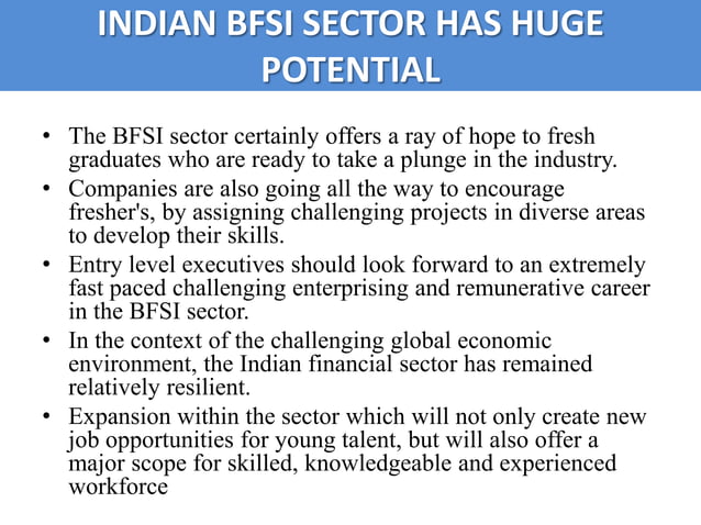 Bfsi sector | PPTX