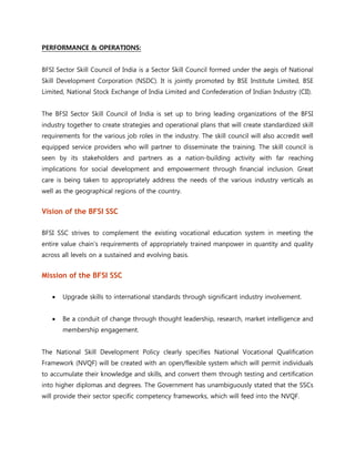 Bfsi sector skill_council_of_india | PDF