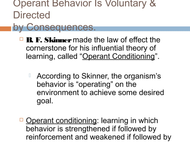 BF Skinner- Operant Conditioning | PPT