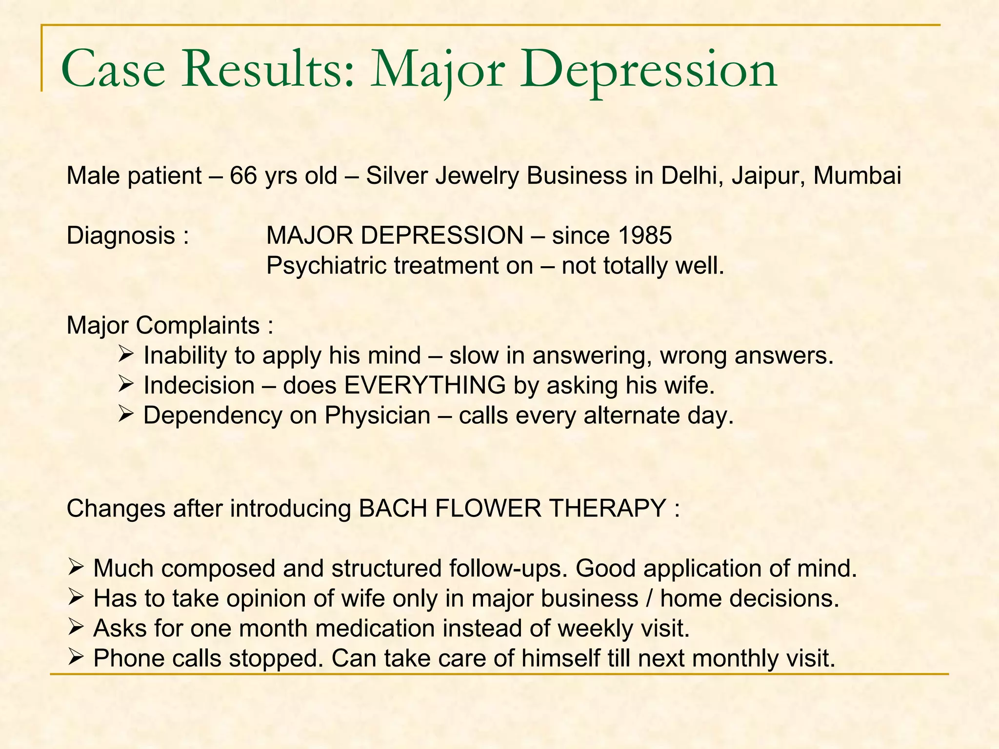 Bach flower therapy in Stress management | PPT