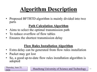 Balancing flow table and reducing delay scheme: A review | PPTX | Computer Networking | Computing