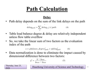 Balancing flow table and reducing delay scheme: A review | PPTX | Computer Networking | Computing