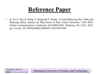 Balancing flow table and reducing delay scheme: A review | PPTX | Computer Networking | Computing
