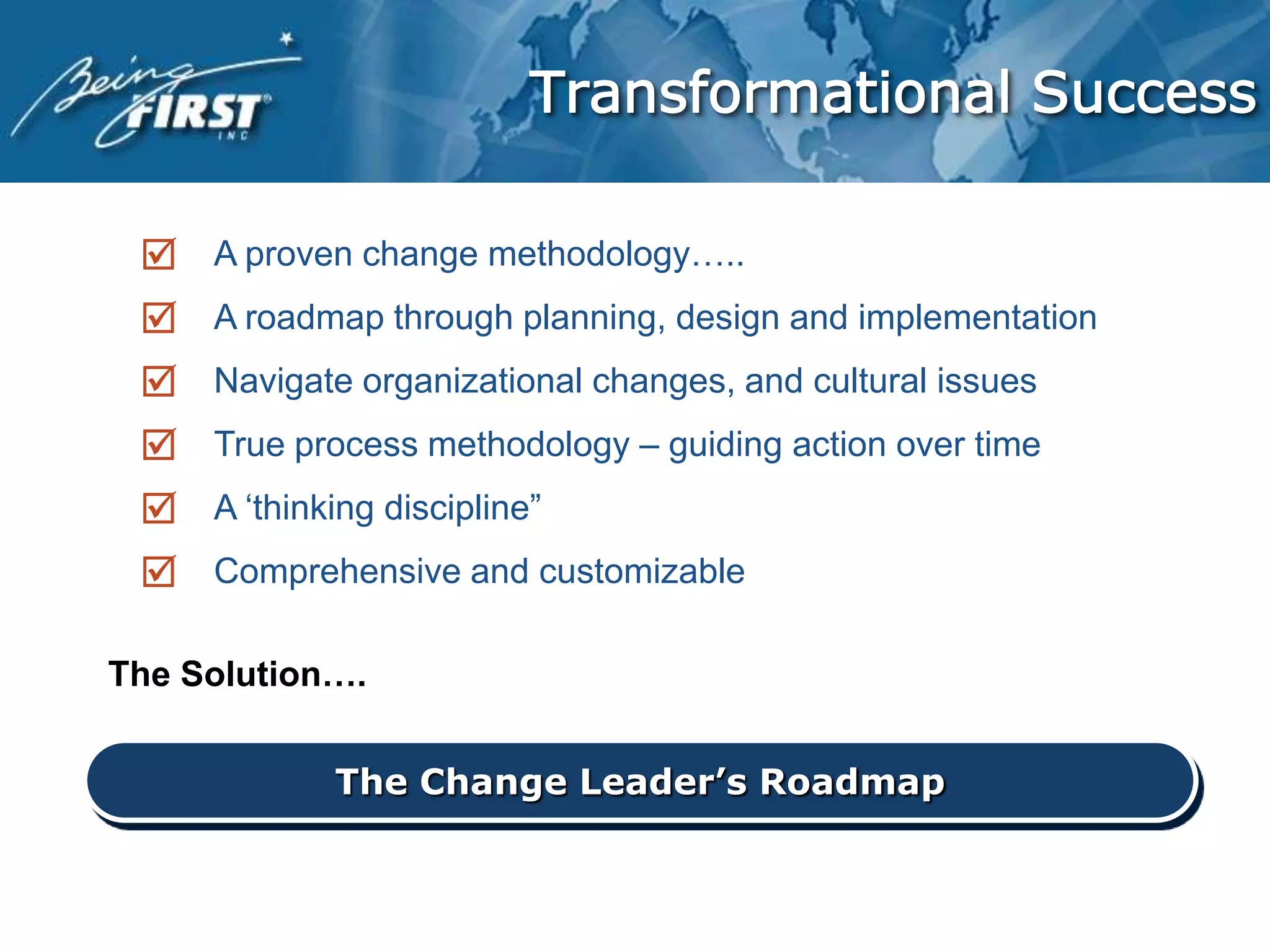 Introduction to the Change Leader\'s Roadmap | PPTX