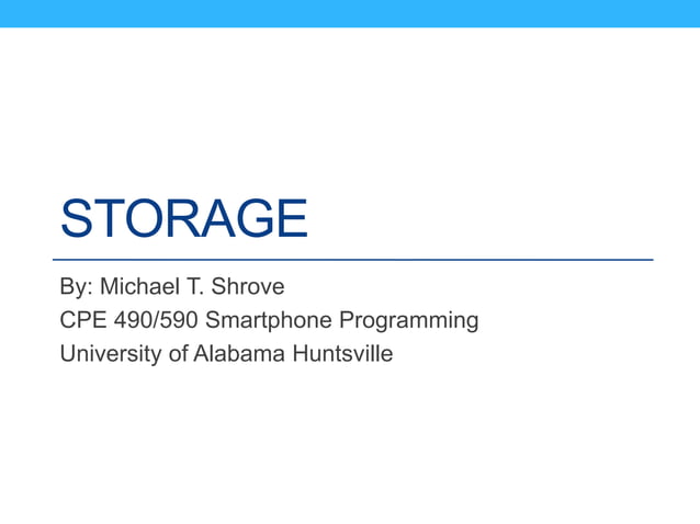 Storage 8 | PPT