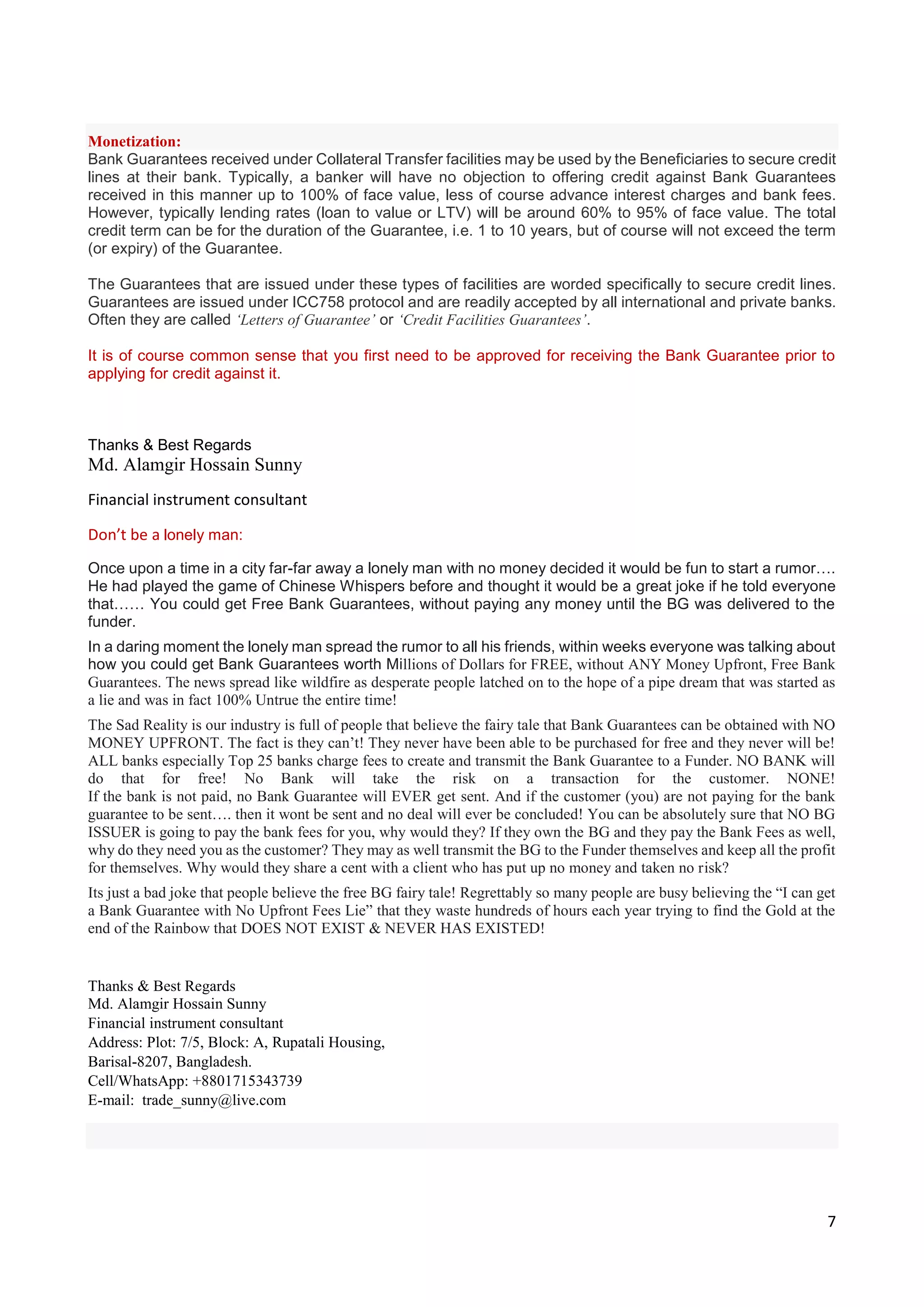 Bg.sblc procedure & guide | PDF