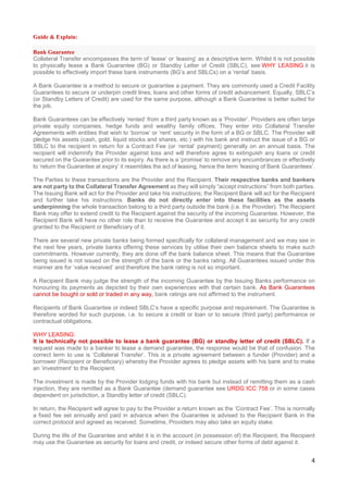 Bg.sblc procedure & guide | PDF