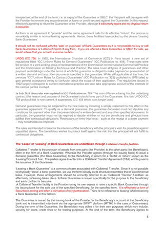 Bg.sblc procedure & guide | PDF