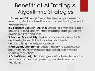 Algorithmic Trading Using Artificial Intelligence | PPT