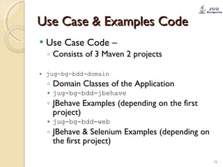 BDD with JBehave and Selenium | PPT