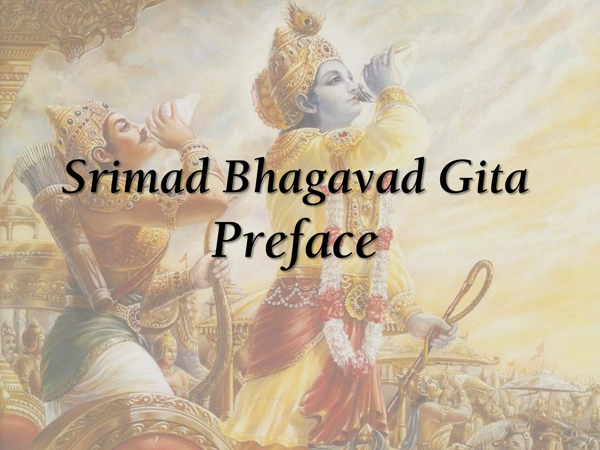 Bhagavad Gita Preface | PDF