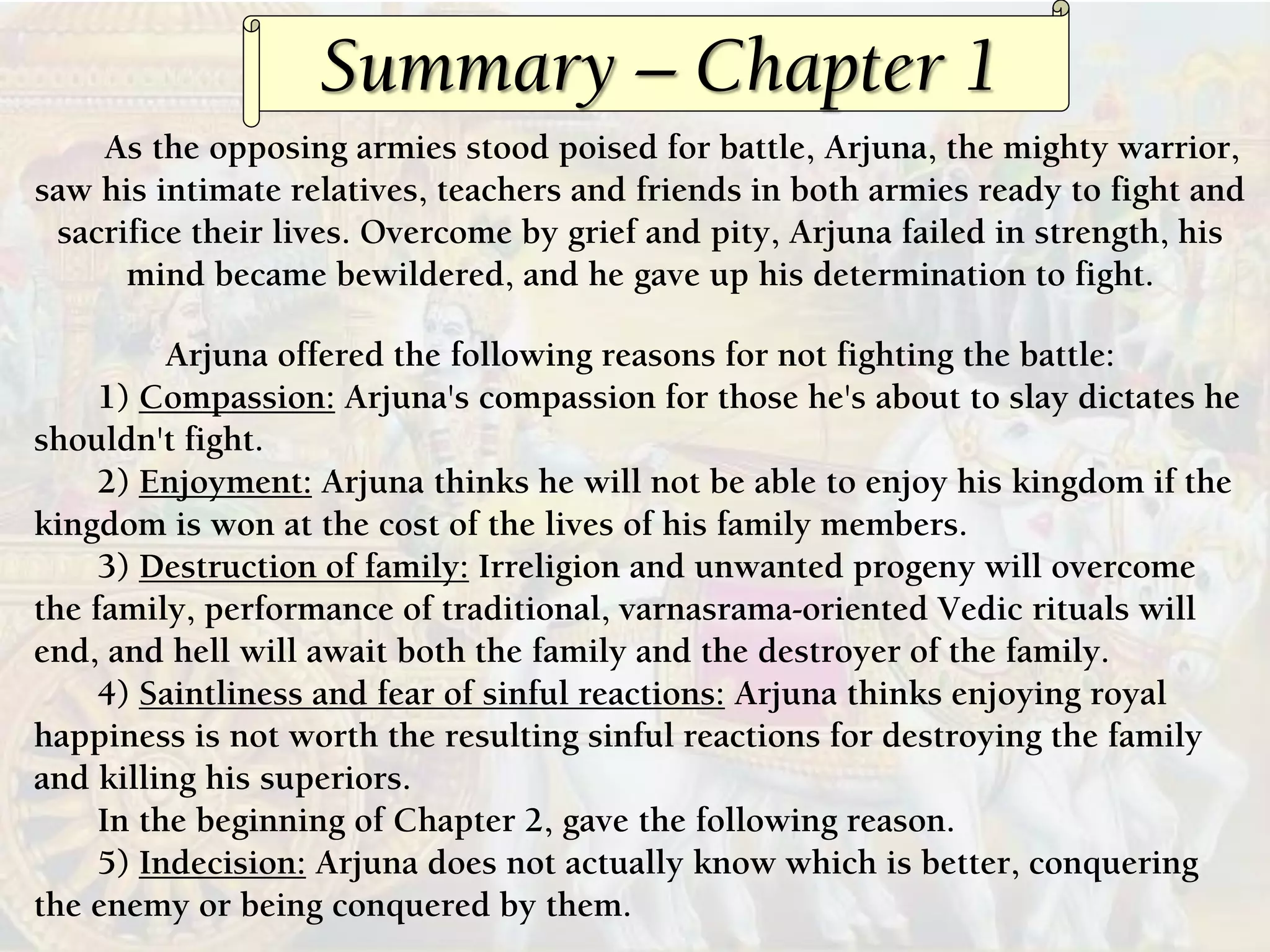 Bhagavad Gita Chapter 01 | PDF