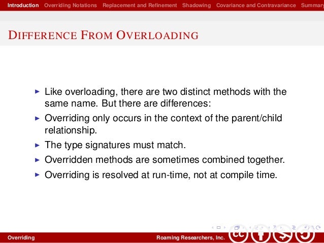 Overriding