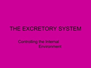 Excretory system | PPT | Chemistry | Science
