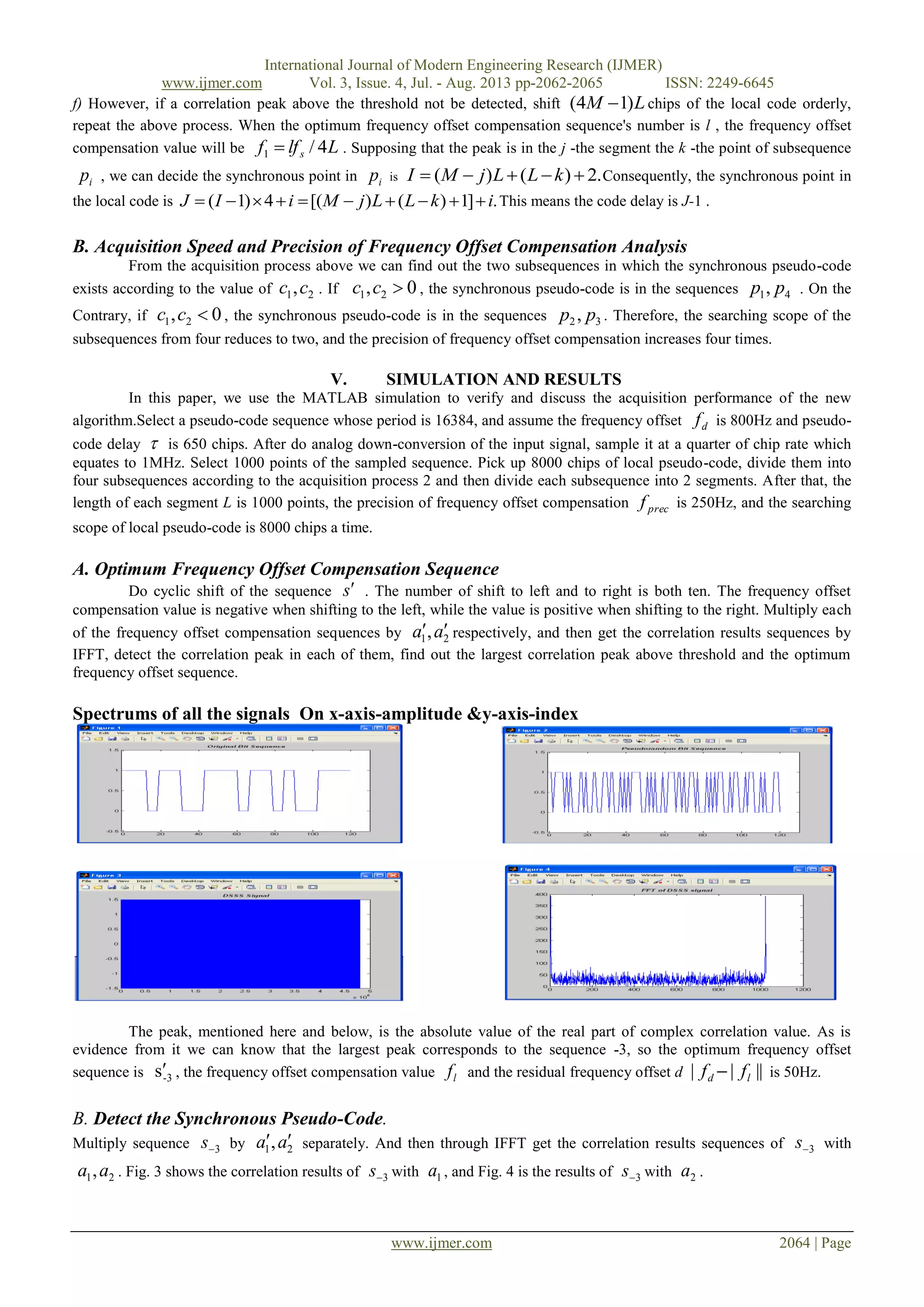 Acquisition Of Long Pseudo Code In Dsss Signal Pdf
