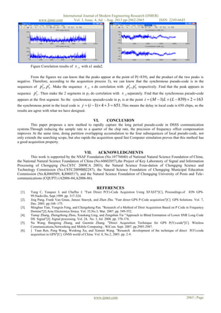 Acquisition of Long Pseudo Code in Dsss Signal | PDF