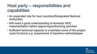 CCXG Oct 2019 What role for host parties in the Article 6.4 process ...