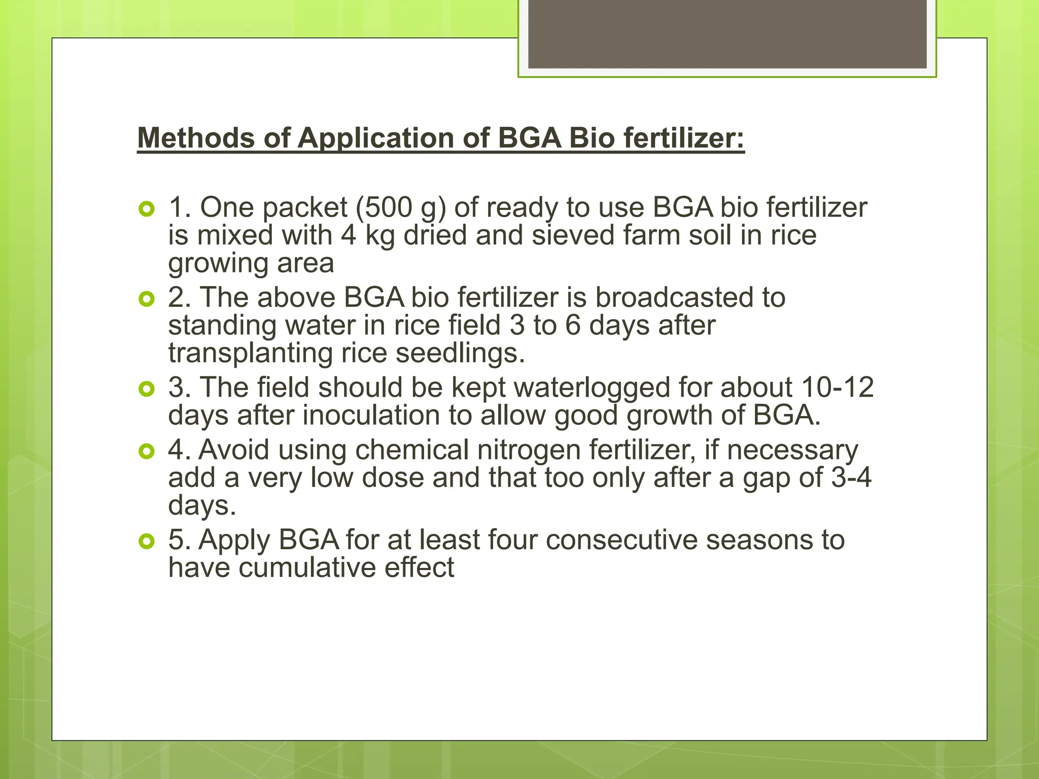 "Unlocking Soil Health: The Power of BGA Bio Fertilizers" | PPTX