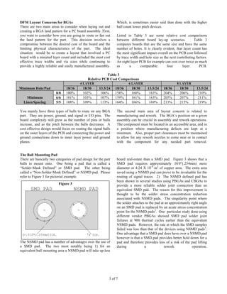 BGA Land Pattern Design for Manufacturability | PDF