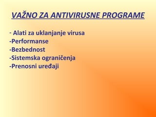 Informatika.netkp (antivirusi i virusi) | PPT