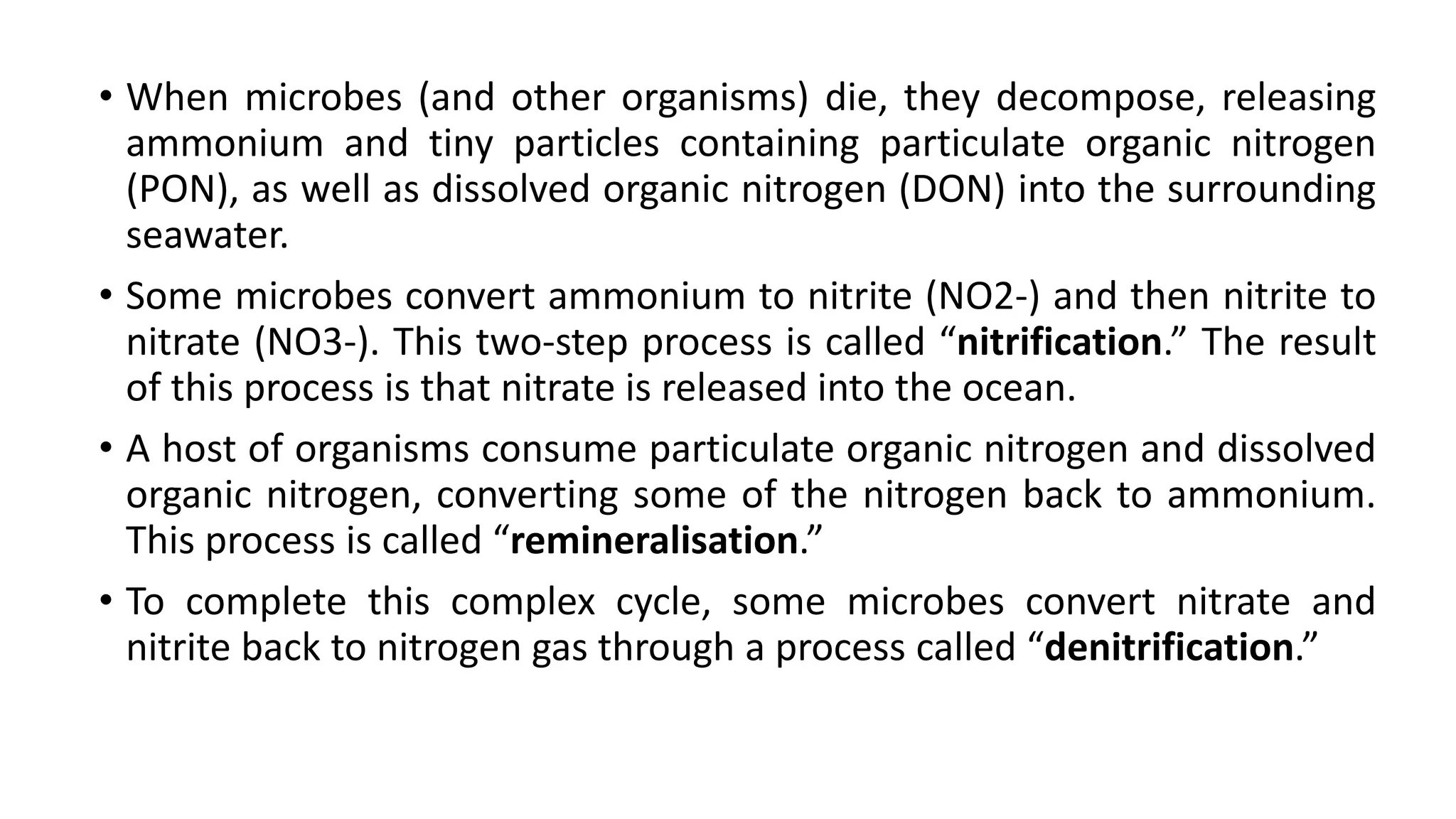 MARINE BIOGEOCHEMICAL CYCLING | PPTX