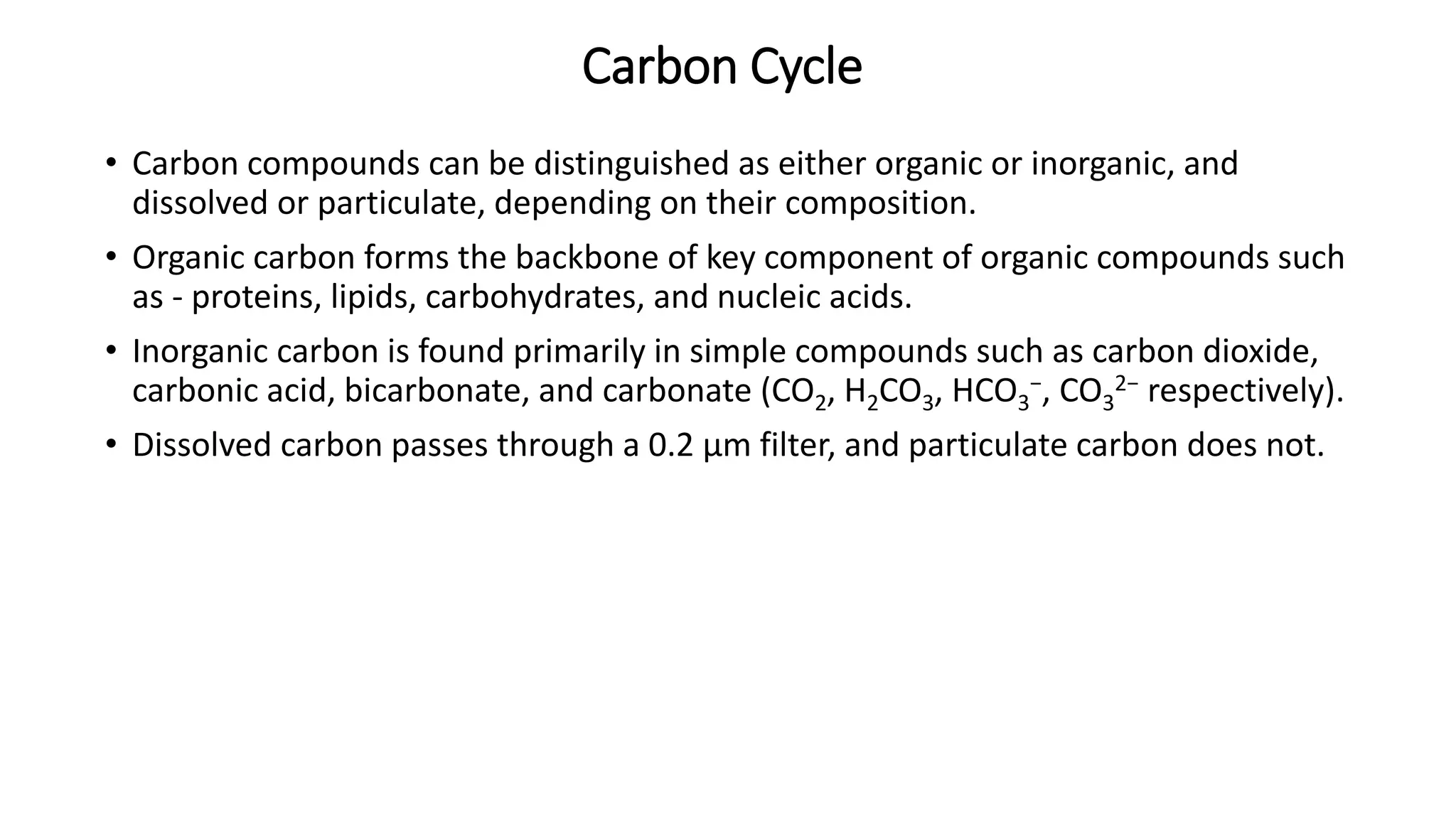 MARINE BIOGEOCHEMICAL CYCLING | PPTX