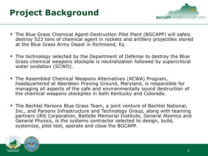 BGCAPP Monthly Status Briefing - September 2011
