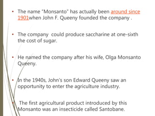 Case study on Monsanto | PPTX
