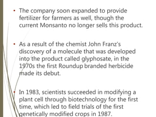 Case study on Monsanto | PPTX