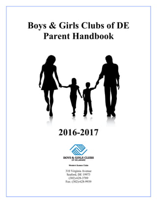 Boys & Girls Club Parent Handbook 2016 2017 | PDF
