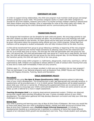 Boys & Girls Club Parent Handbook 2016 2017 | PDF