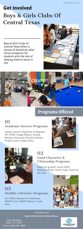 Get Involved Boys & Girls Clubs Of Central Texas | PDF